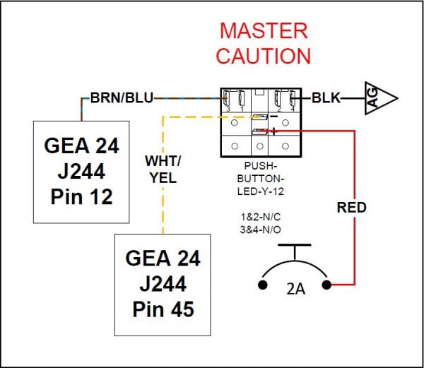 Master Caution Push Button Switch - Steinair Inc.